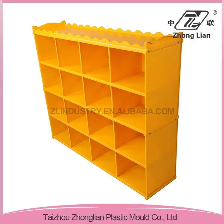 Nursery School Stable Colorful Cheap Plastic Storage Rack Shelves - Buy ...