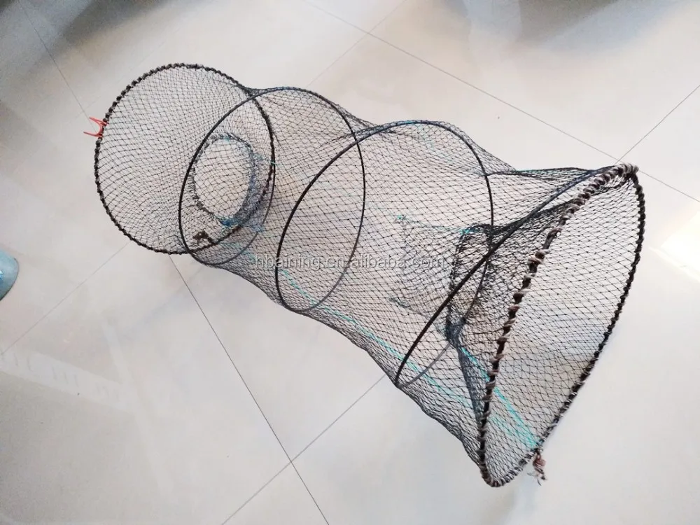 Fishing Trap Plastic Coated Wire Lobster Trap Fish Traps Spring Cage ...