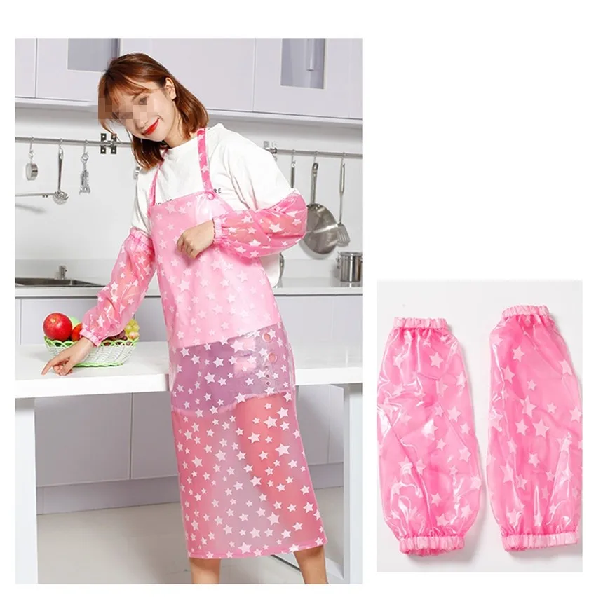 Waterproof And Oil Proof Chef Pvc Apron Adjustable Apron For Food ...