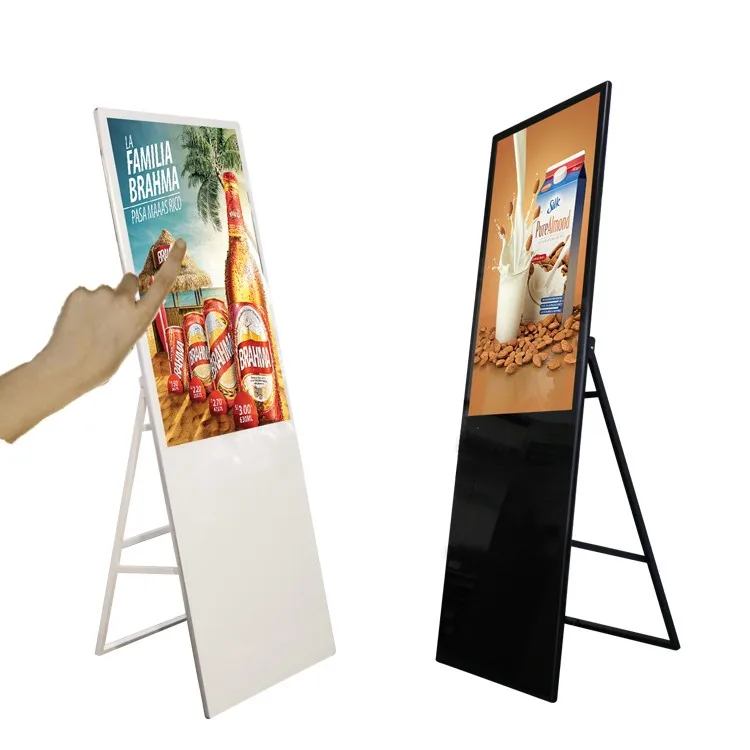 Tilt Foldable up Stand 32" Inch LED LCD Poster Capacitive Touchscreen ...