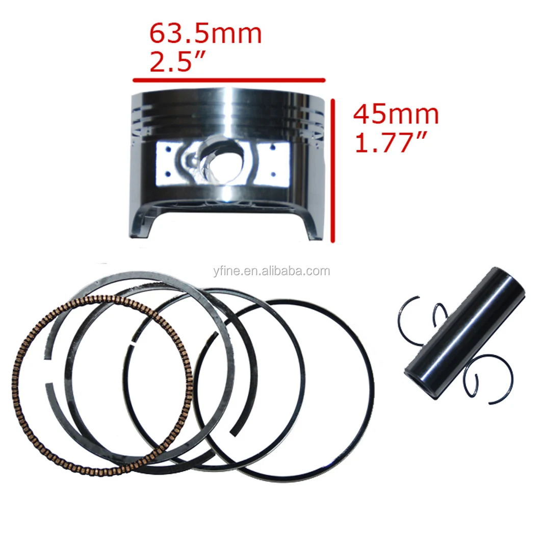 63.5mm 200cc Piston Kit For Cg200 Engine Motorcycle Atv Dirt Bike Parts ...