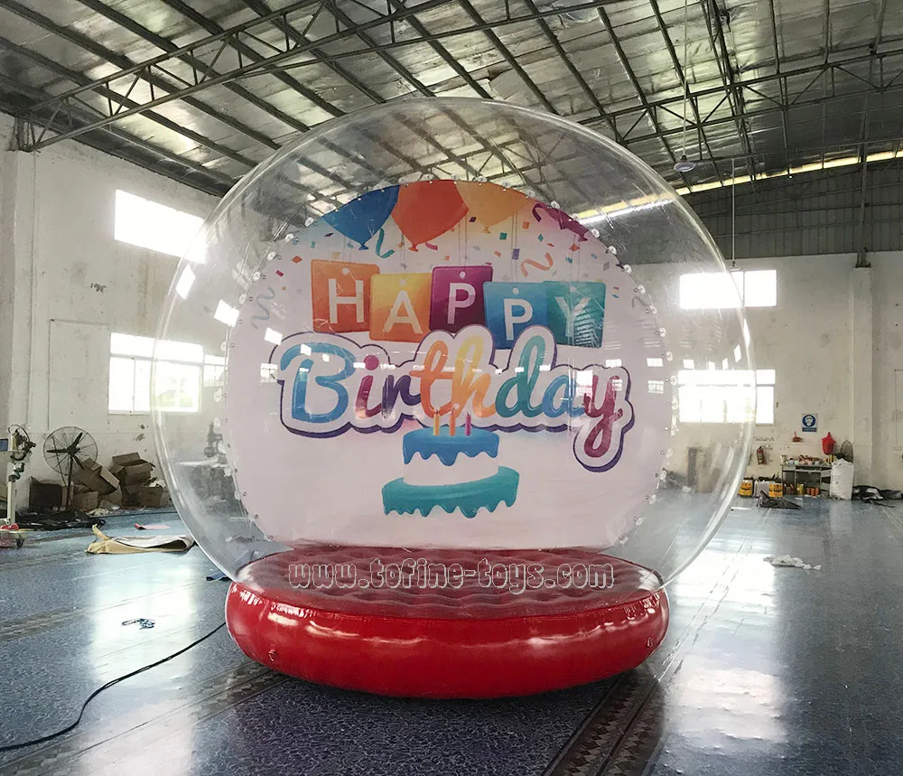 Life Size Snow Globe Clear Inflatable Dome For Live Show - Buy ...