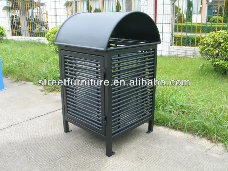 WPC Outdoor Garbage Bin - Durable & Sustainable Recycling