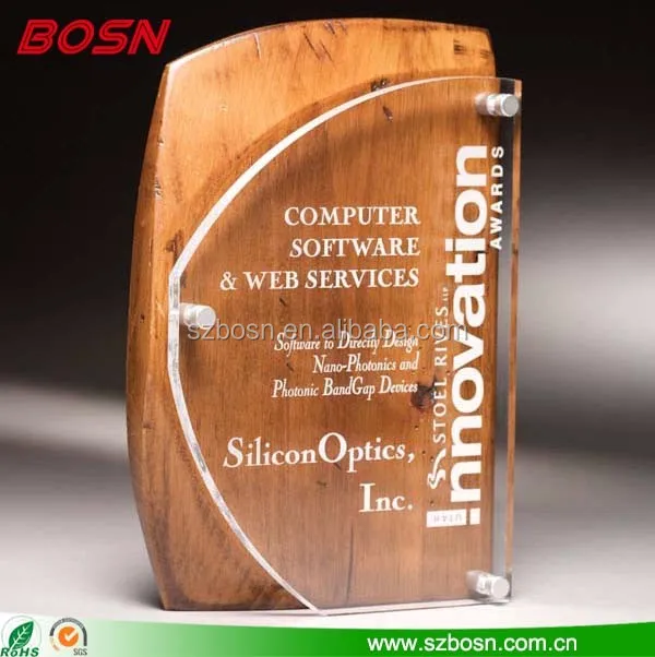 Classic Style Custom Blank Acrylic Award Plaque Perspex Trophy With ...