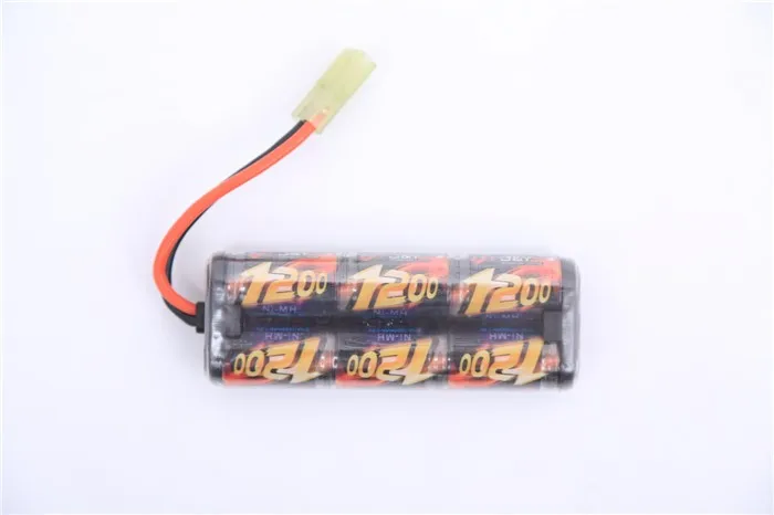 High Quality 7.2v 2/3a 1200mah Nimh Rechargeable Airsoft Gun Battery ...