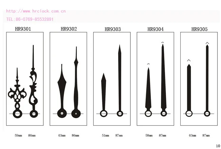 Shop Our Copper and Brass Clock Hands - Perfect for Christmas