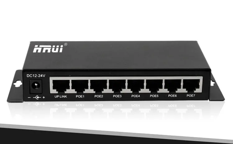 100-240v 8 Port 10/100/1000mbps Rj45 Ethernet Switch Poe 8ch 12v 24v ...