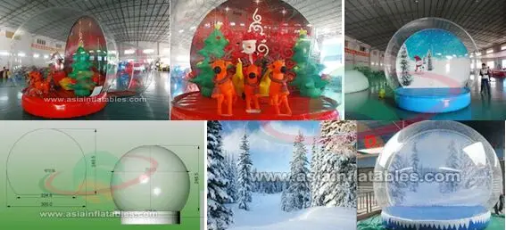 Life Size Snow Globe - Inflatable Dome Tent for Live Shows