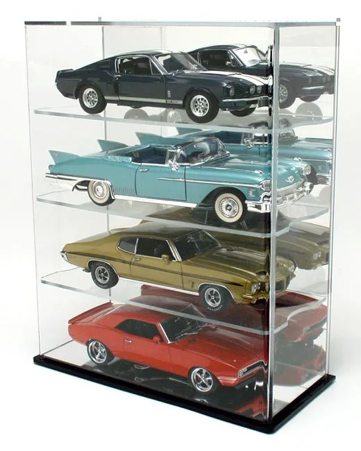 Wall Mounted 1:24 Scale clear Perspex Acrylic Diecast Model Car Display ...