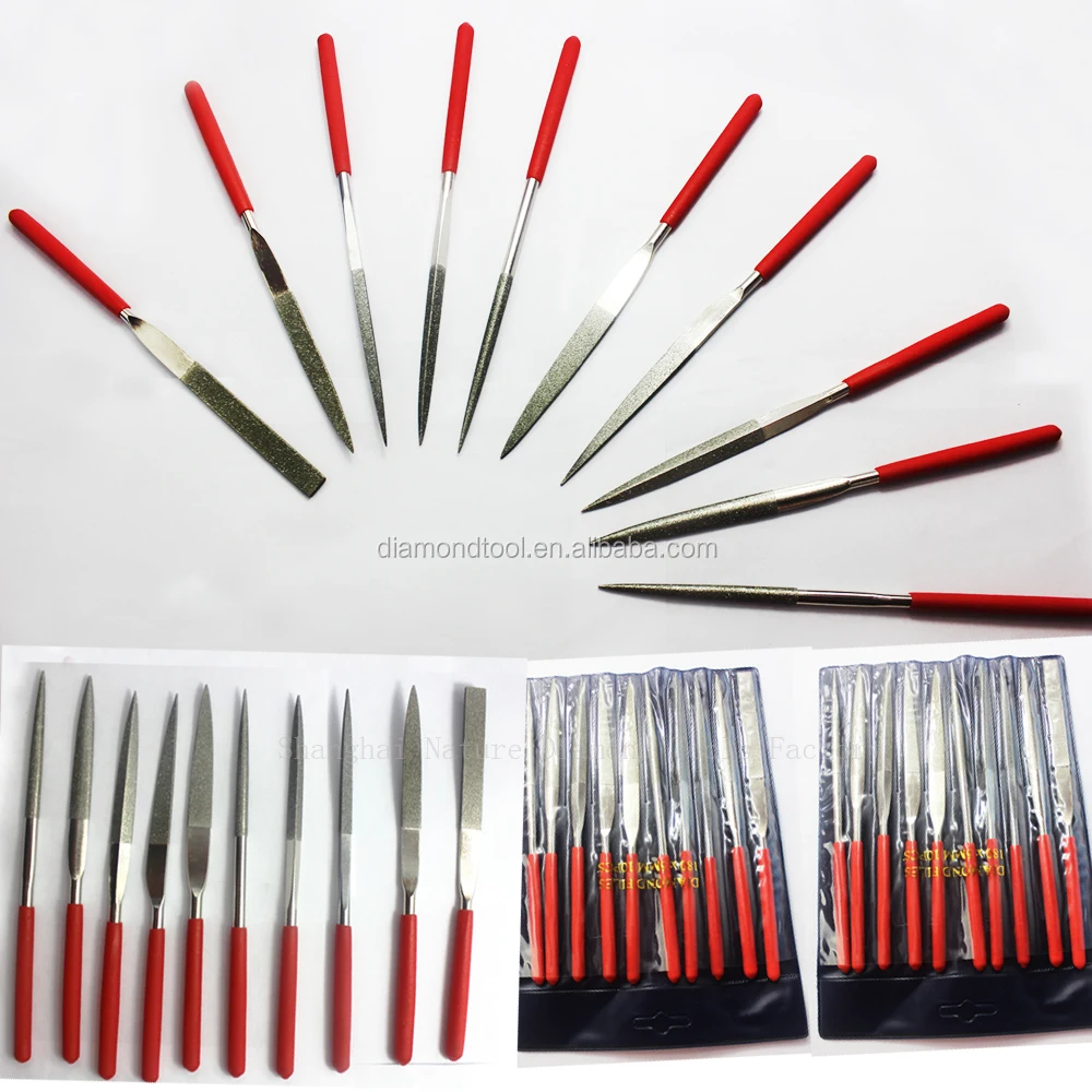 Multi- Purpose Electroplated Diamond Needle File Set With 10 Different ...