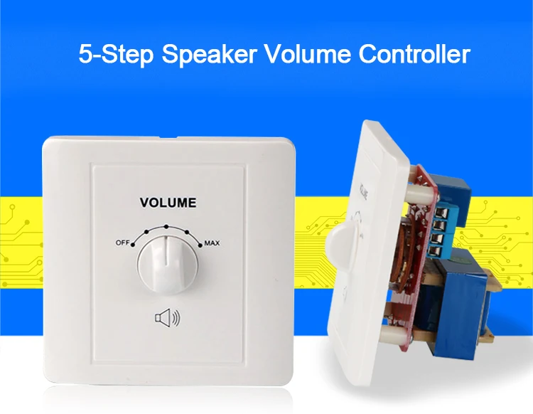 Oupushi Wall Mount Speaker Volume Control 30w Creative Speaker Volume ...