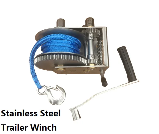 100kg Manual Trailer/brake Hand Winch With Cable For Boat - Buy Boat ...