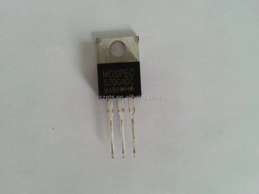 S20c40c Mospec Rectifier Diodes Schottky 20a 40v O-220ab - Buy S20c40c ...