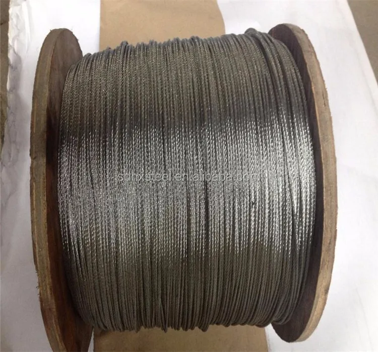 Compact Stainless Steel Wire Rope 316 1*7 3mm Wire Rope Steel Pulley ...