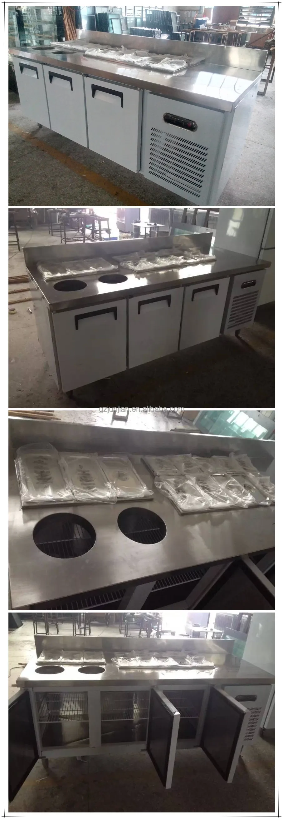 Cold Buffet Display Kitchen Equipment Restaurant Salad Bar Cooler ...