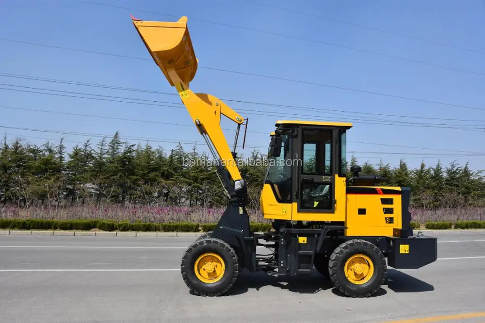 1t 1.0t Mini Articulated Wheel Loader Zl10f With Huichai Engine Front ...