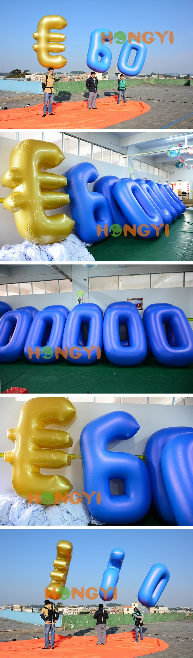 Outdoor Advertising Decoration Inflatable Numbers Balloons Promotions ...