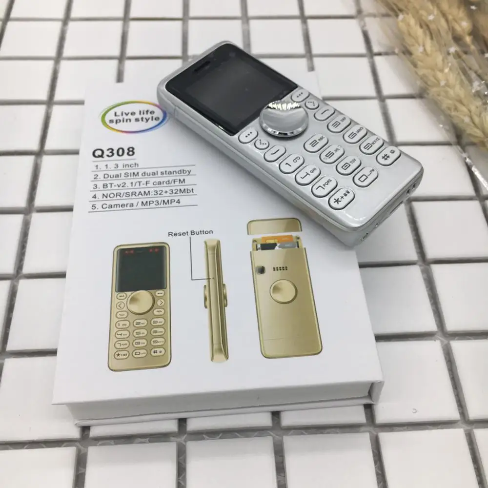 Top Live Life Spin Style Small Size Spinner Mobile Phone Q308 - Buy ...