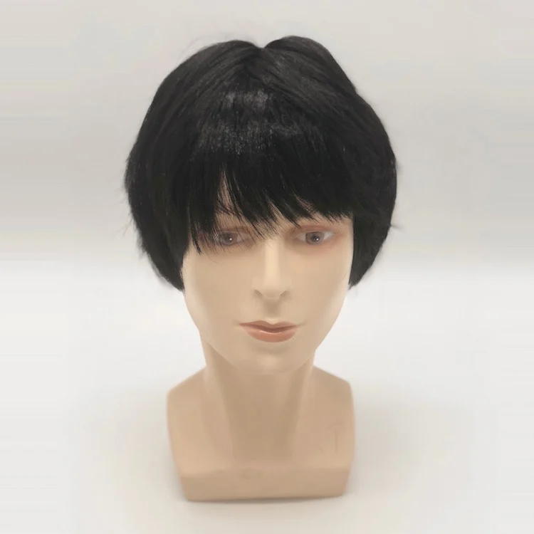 Synthetic Men Wig Handsome Boy Wig For Male Party And Daily Use - Buy ...