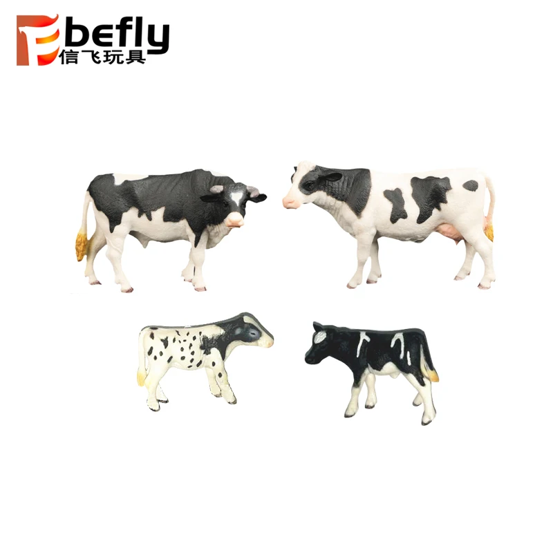 Vivid Farm Animal Small Toy Plastic Model Cow - Buy Plastic Model Cow ...