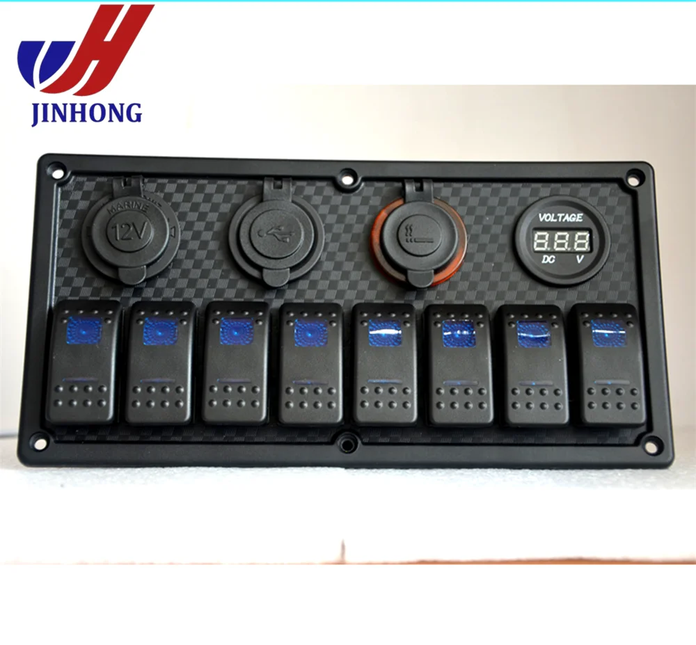 Custom 12v 20a Electric Racing Marine Boat Rocker Switch Panel - Buy ...