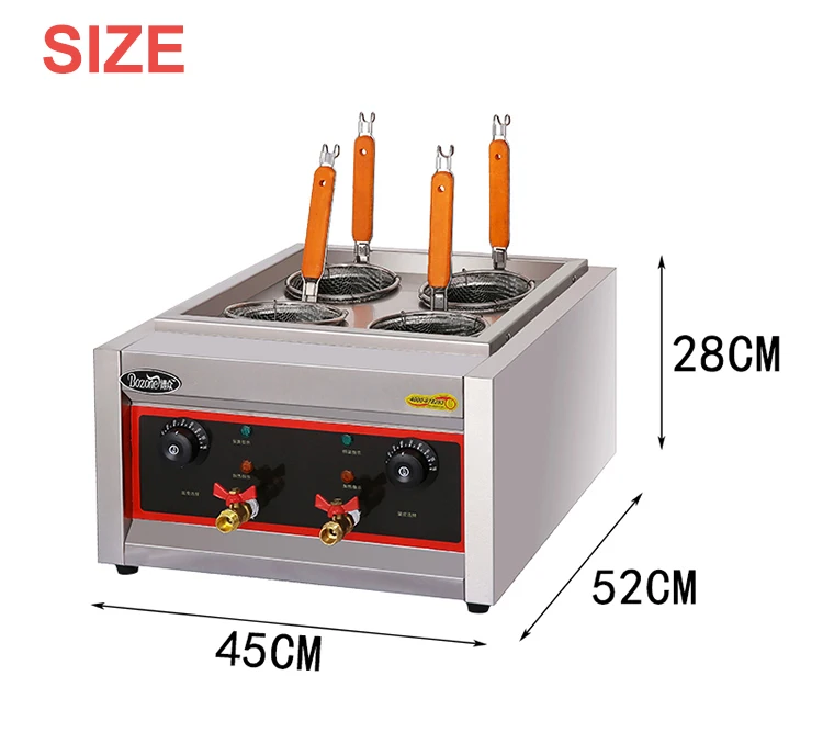 4-basket Free Standing Commercial Pasta Boiling Machine Stainless Steel ...