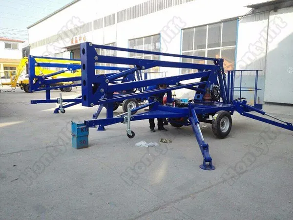 12m Mini Hydraulic Towable Telescoping Boom Lifts Articulated Lift 1 ...