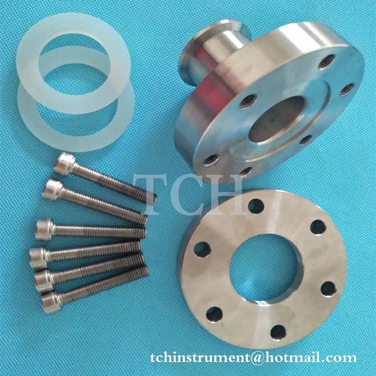 One End Closed Quartz Tube Vacuum Sealing Assembly Flange With Kf40 ...