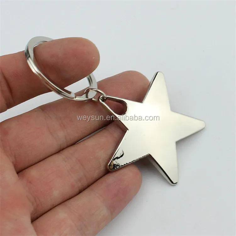 Star Shaped Keychains Metal Star Keyrings For Gifts - Buy Keyrings ...