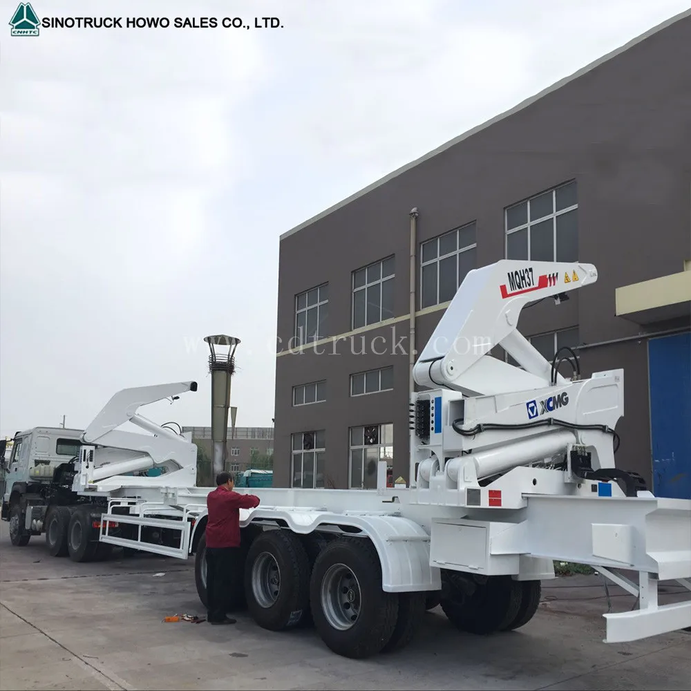 36ton Container Side Discharge Lift Box Loader 40ft Self Load Container ...