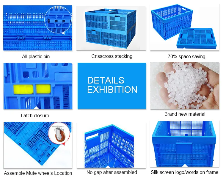 Can Be Recycled Stackable Grid Handle Hard Plastic Crate - Buy Grid ...