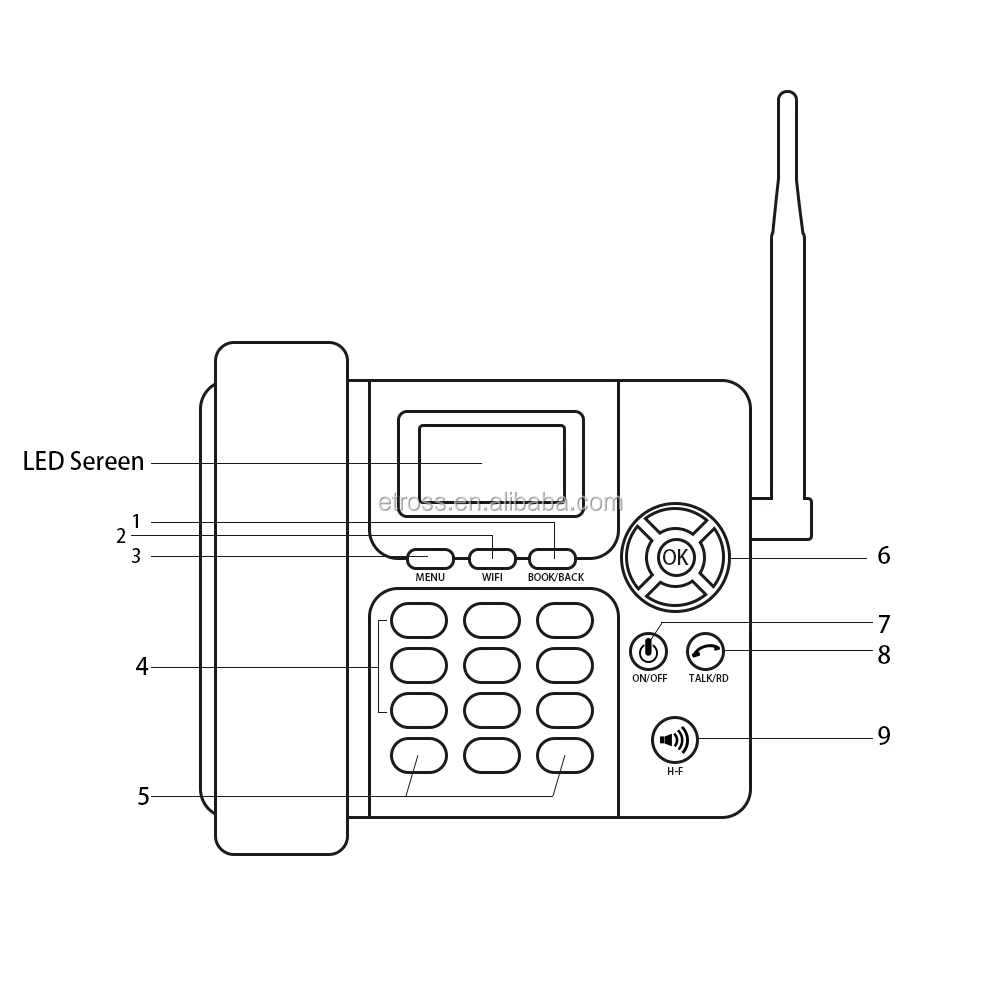 4g Volte Fwp 6688,4g Gsm Volte Lte Fixed Wireless Desktop Home Phone ...