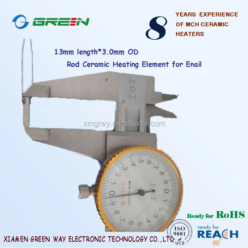 5v Rod Shape Ceramic Heating Element For Enail Vaporizer - Buy Ceramic ...