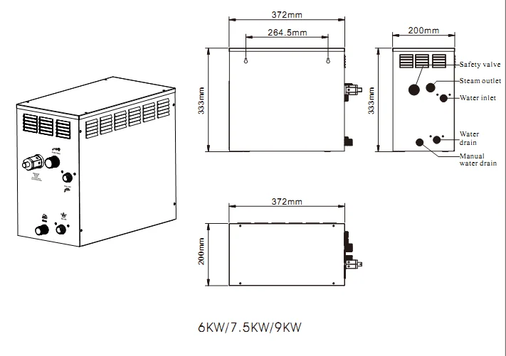 GS08M Steam Generator for Home Use - Modern & Efficient