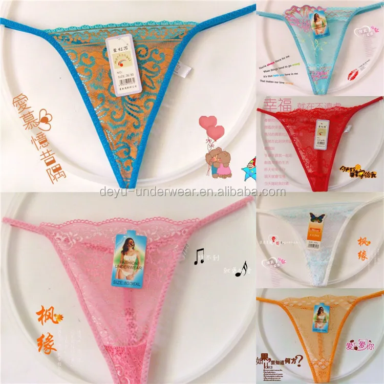 0.13usd Dollars Factory Deyu Stock Wholesale Ladies G String,Panties ...