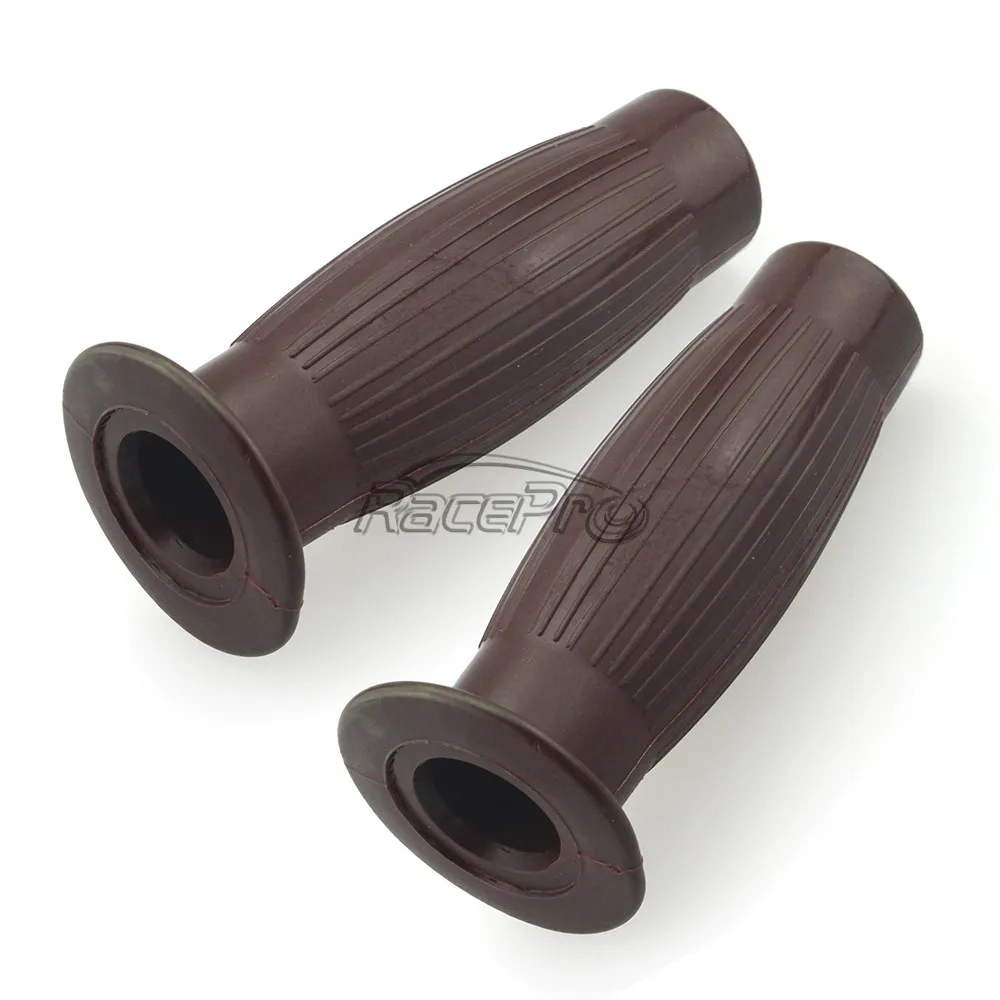 Vintage Bottle Motorcycle Handlebar Hard Rubber Grips