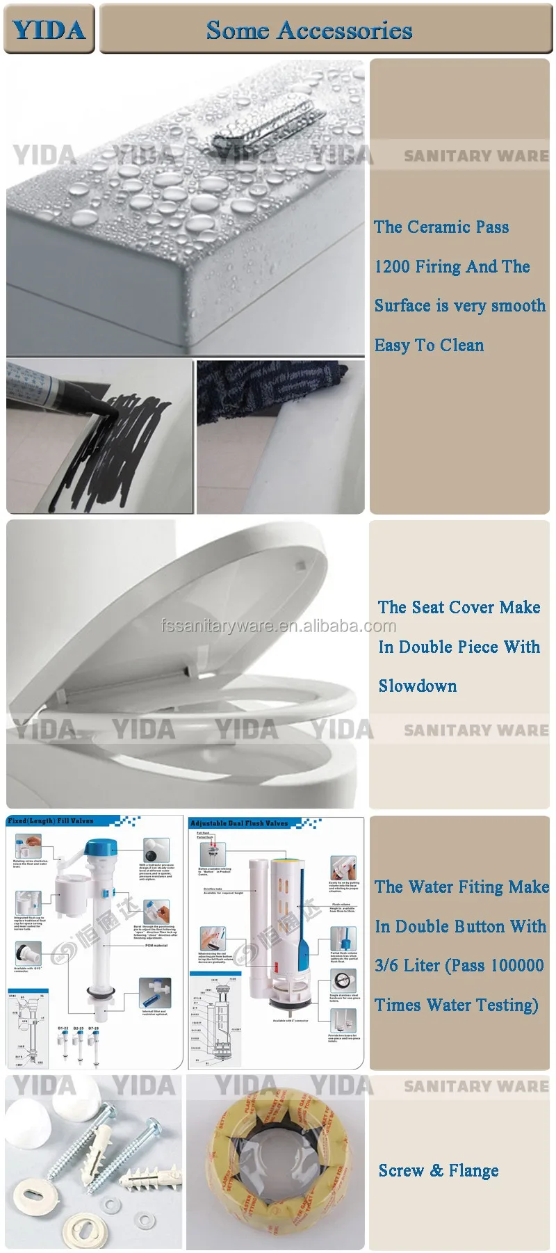 Yida Sanitary Ware Supply Bathroom Sanitary Ware Set,Bathware Toilet ...