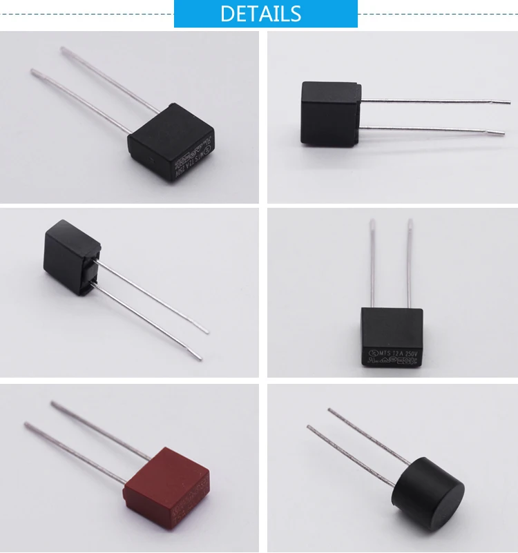 50ma To 6.3a 250v Pcb Mounted Radial Lead Square Cylinder Type Fast ...