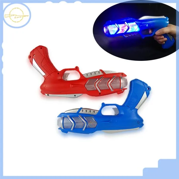 Blinkee Light Up Spinning Barrel Space Gun- Laser Space Blaster Toy ...