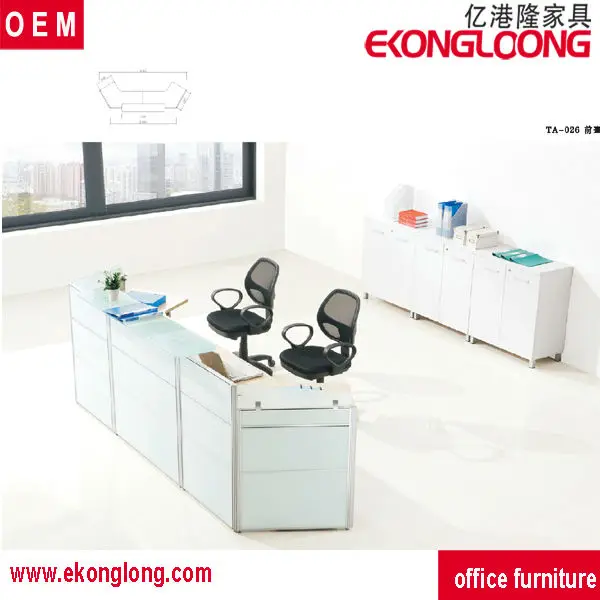 Arc-shaped Reception Counter/office Reception Desk - Buy Arc-shaped ...