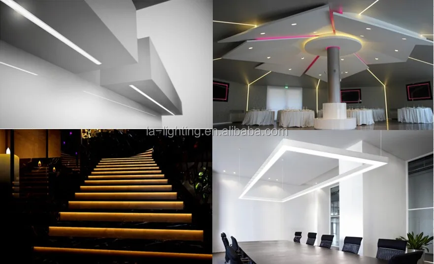 30 Degree Beam Angel Anodized Led Aluminum Profile For Led Strip With ...