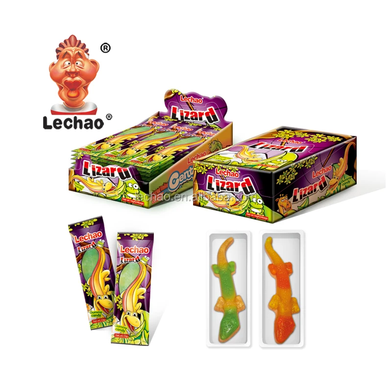 Halal Animal Shape Candy Lizard Gummy Candy Funny Shape Candy - Buy ...
