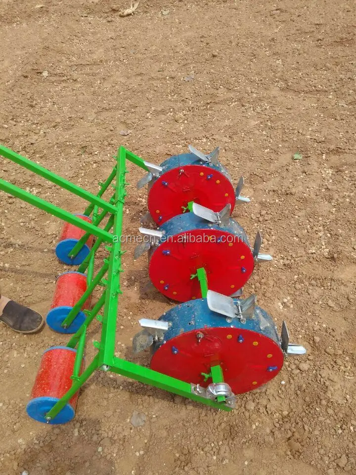 Low price manual corn fertilizer seeder maize seeding machine for sale ...