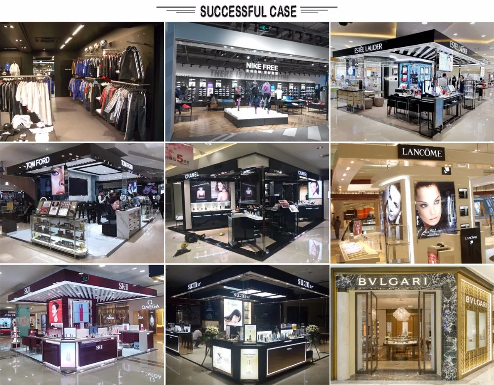 Customized Quality Furniture Display Shopping Mall Showcase With Led ...