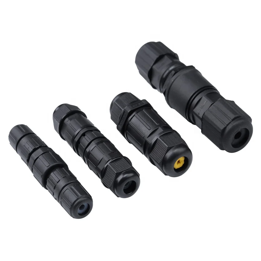 Wire Joint Connector Nylon M18 Connector 4 Pin Waterproof - Buy Round ...