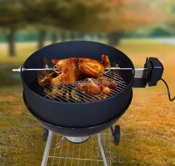 Charcoal Bbq Grill Spit Chicken Rotisserie With Motorized Rotisserie ...