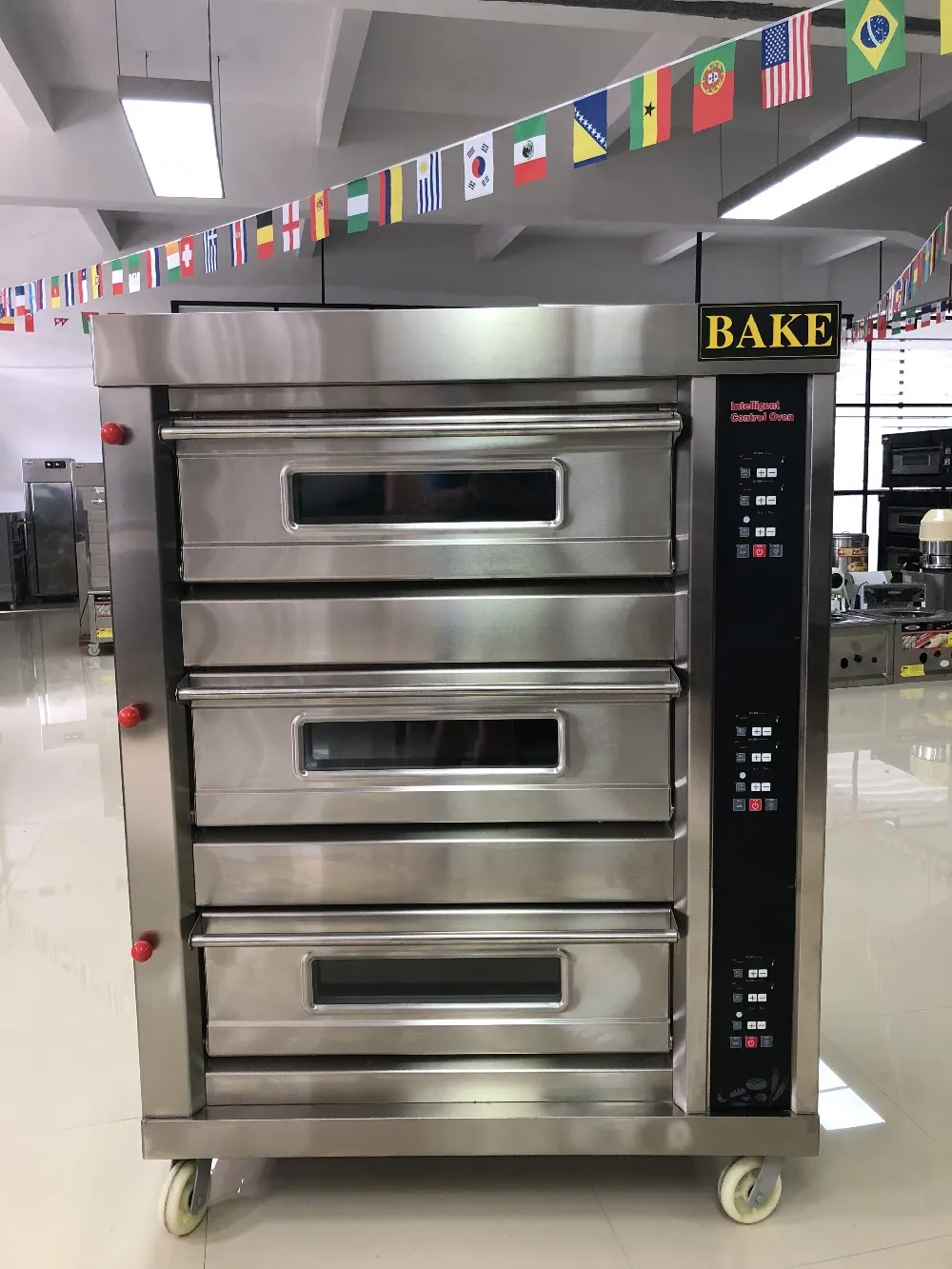 Commercial Bakery Equipment Deck Oven For Baking Bread Cake Pizza - Buy ...