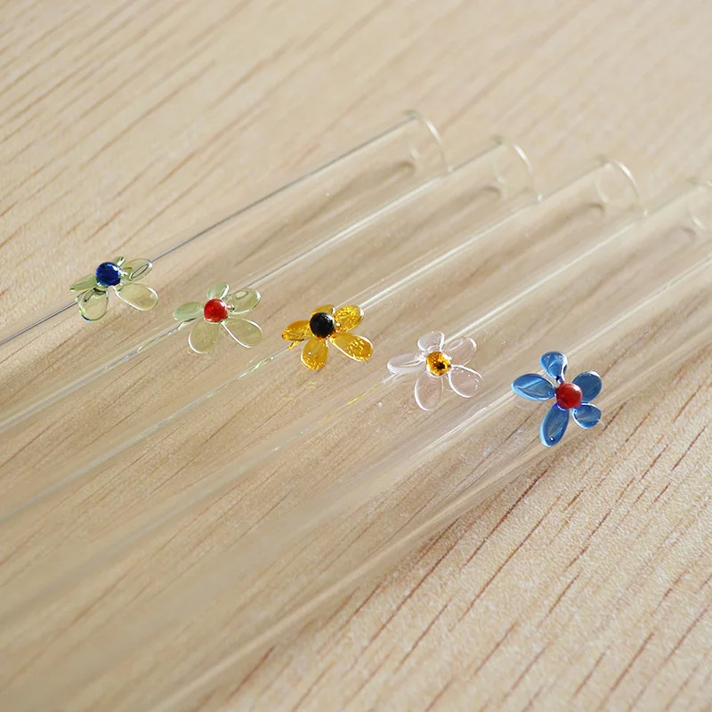 Reusable Glass Drinking Straws With Custom Logo Decal - Buy Reusable ...