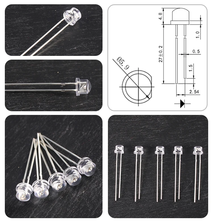 120 degree Led Bulb 5mm Led 물 Clear Lens Led Diode| Alibaba.com