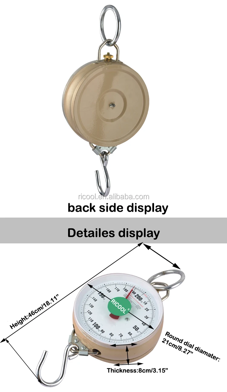 Stronger Quality Mechanical Hanging Spring Dial Scale with Good Spring ...